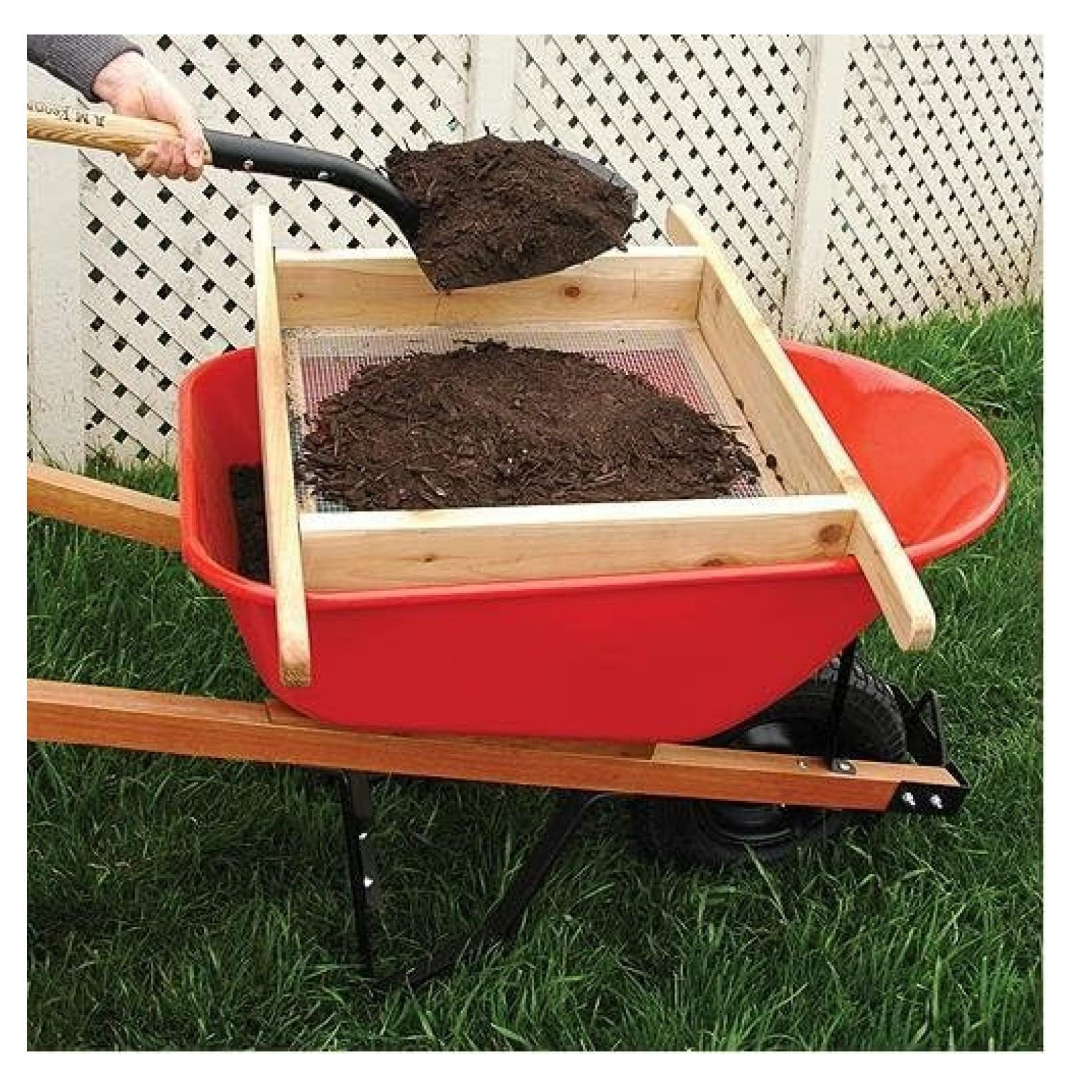 Wheelbarrow Sifter for Compost and Soil, Handmade - Walmart.com
