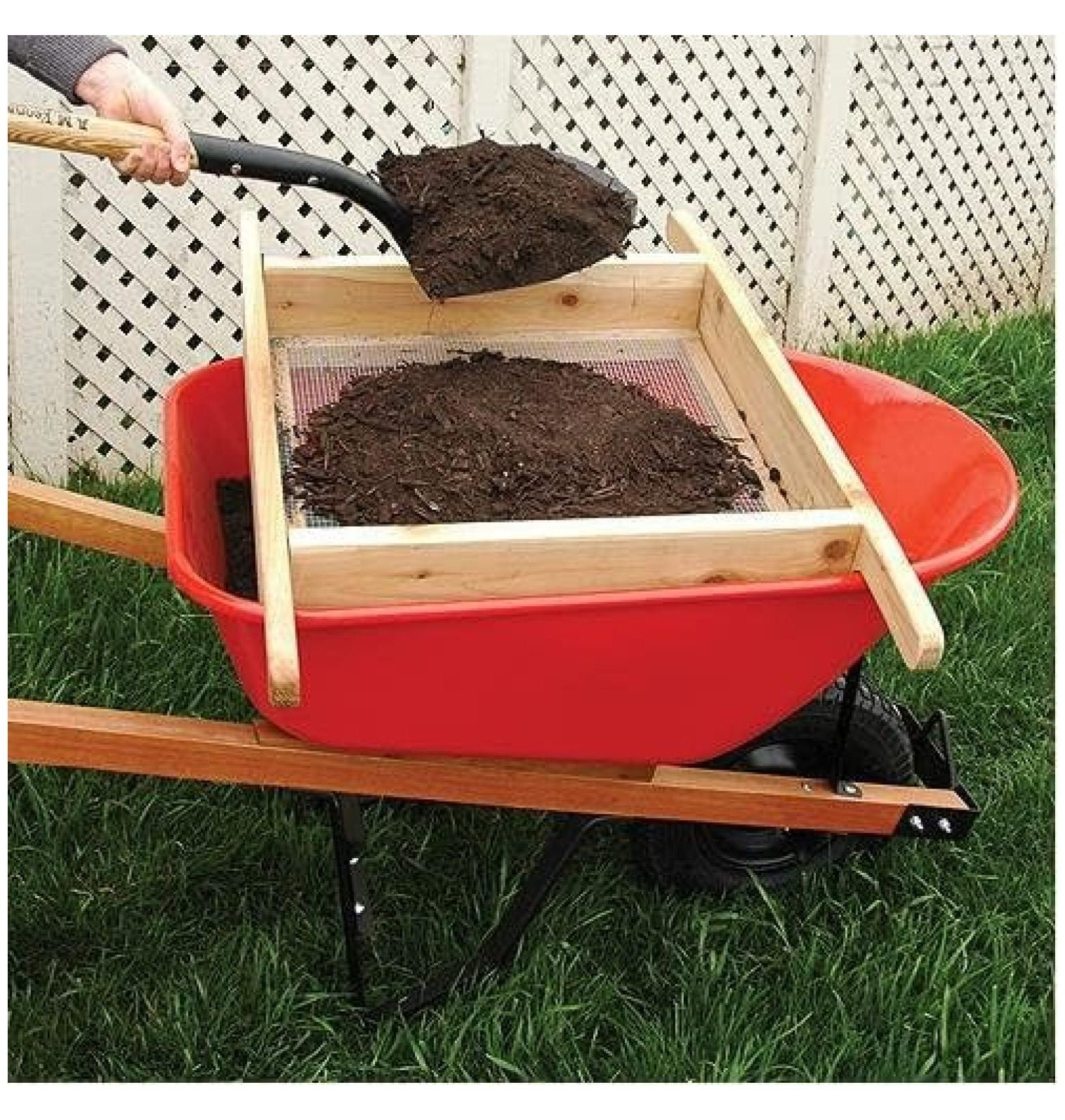 Wheelbarrow Sifter for Compost and Soil, Handmade - Walmart.com