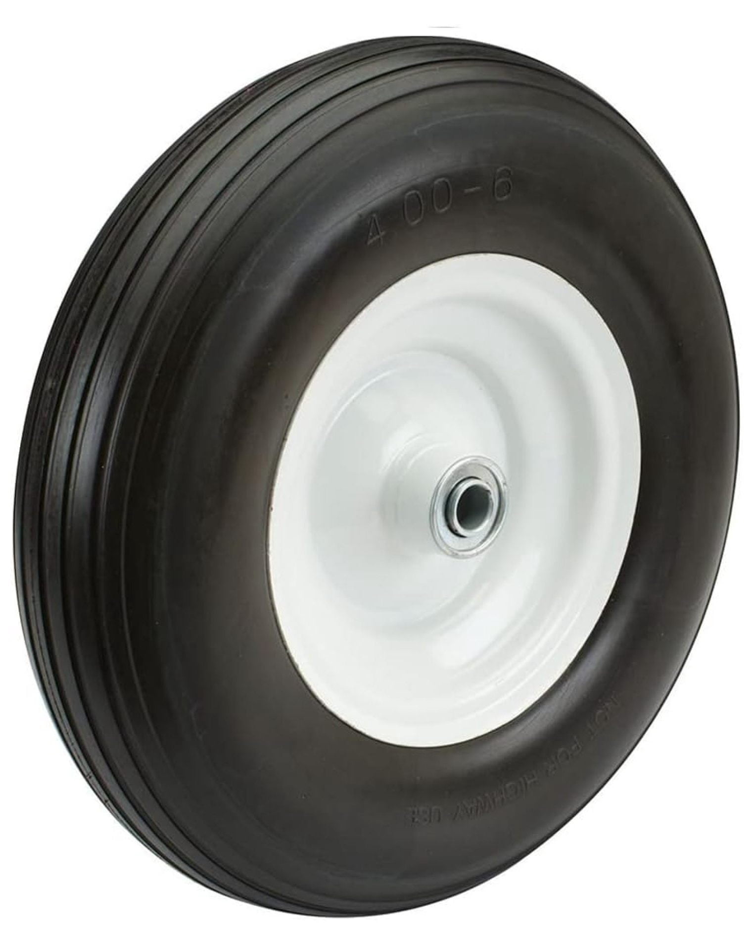 Wheelbarrow Tire 4.80 4.00-8 with 1 inch Axle, 3