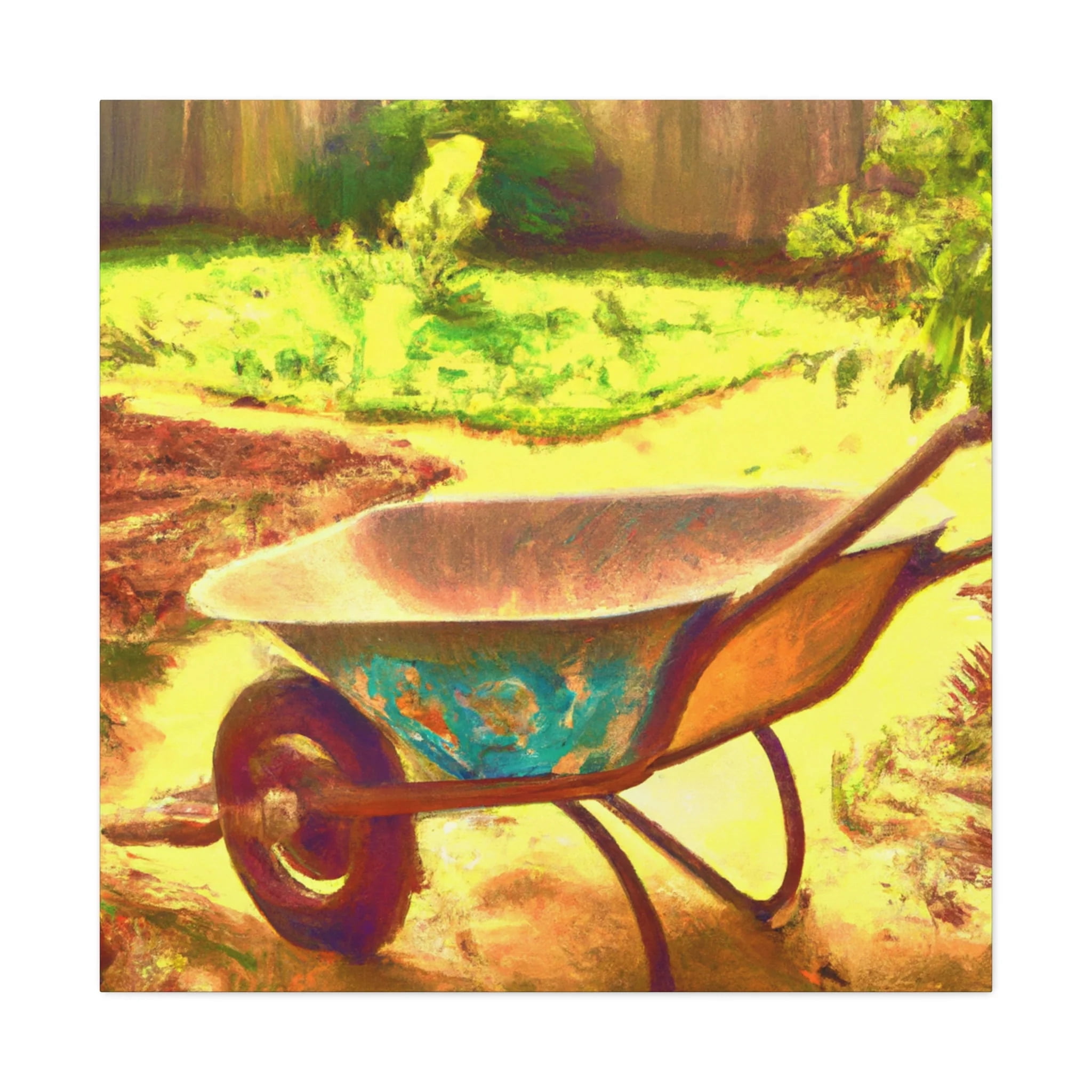 Wheelbarrow by Moonlight - Canvas - Walmart.com