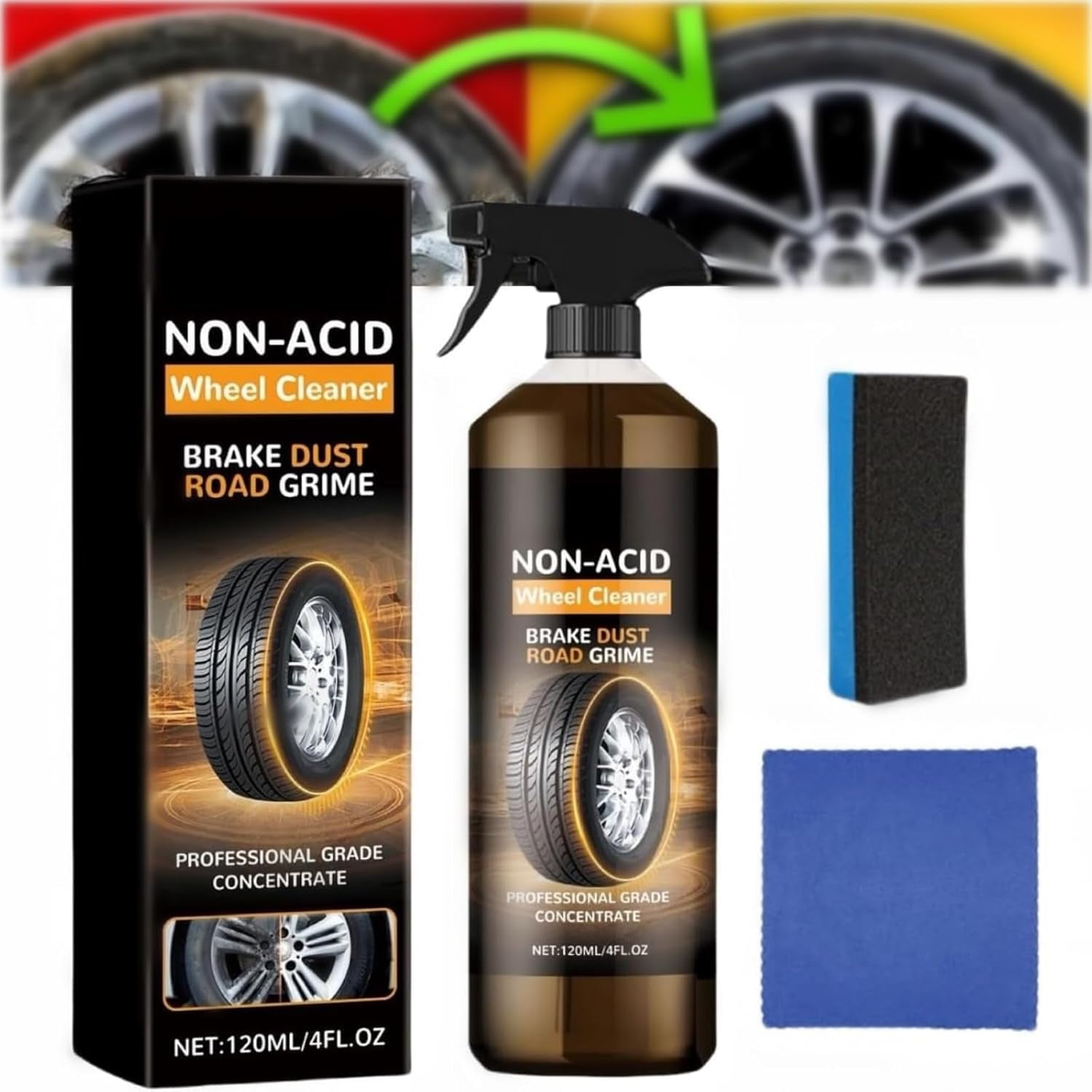 Wheelblaze Wheel Cleaner, Nexa Wheel Blaze Versatile and Powerful Rust ...