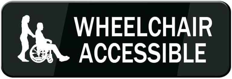 Wheelchair Accessible Sign For House, Home, And Office - 10" X 3 ...