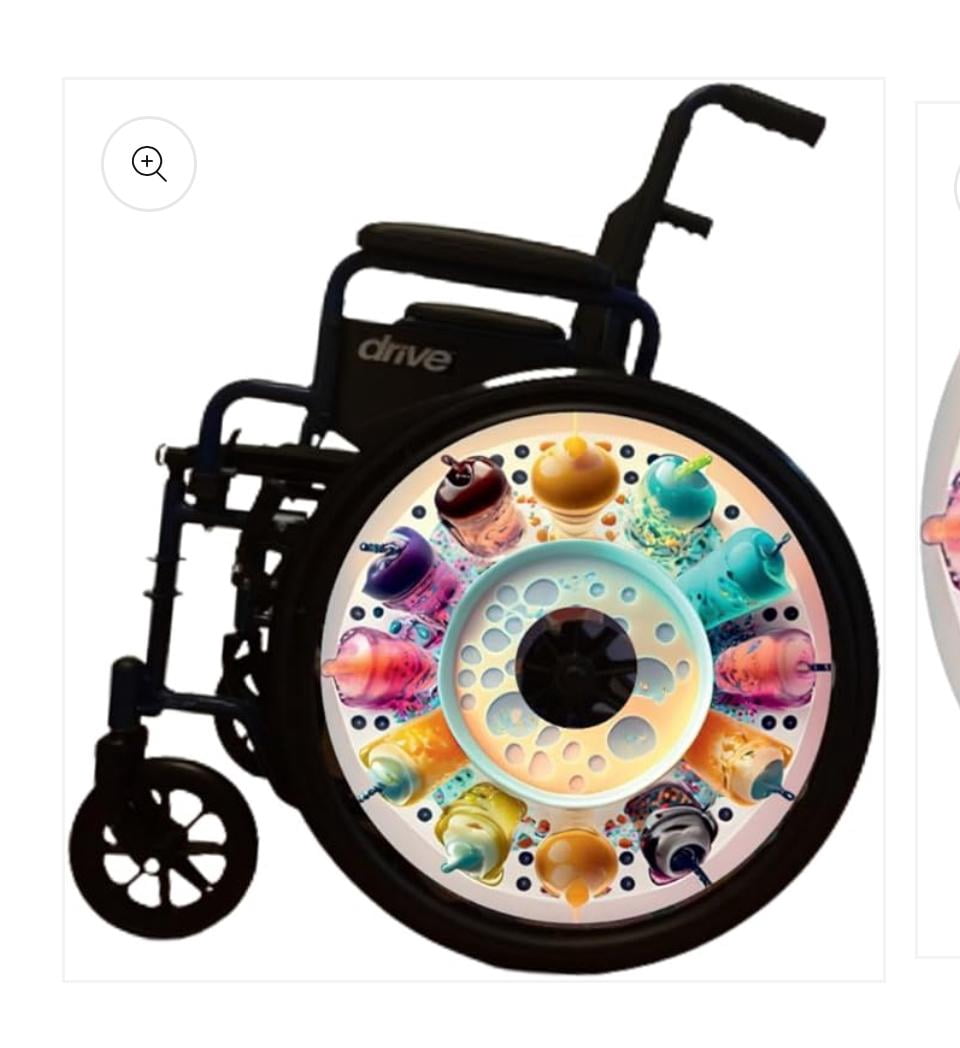 Wheelchair Accessories| Wheelchair wheel covers| Enhances Aesthetics ...