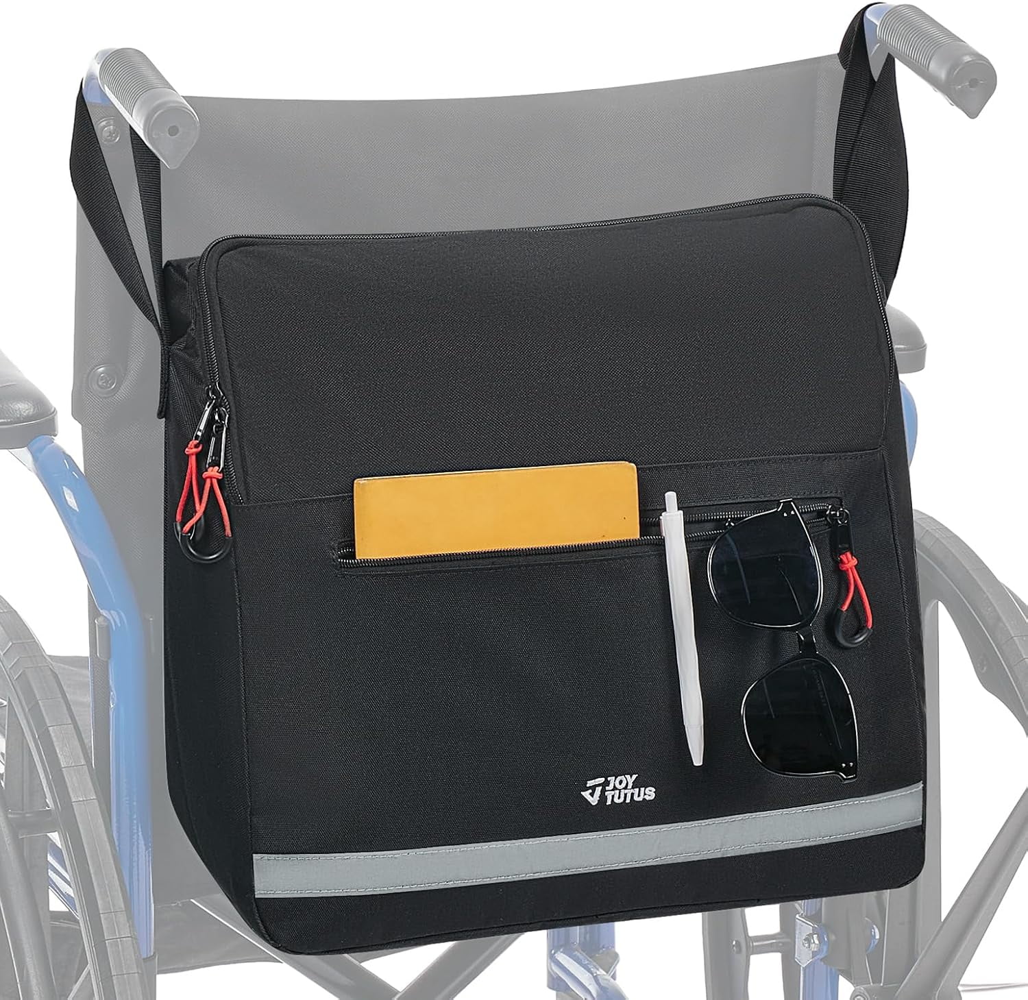 Wheelchair Backpack Bag, Wheelchair Accessories Bag with Cup Holder ...