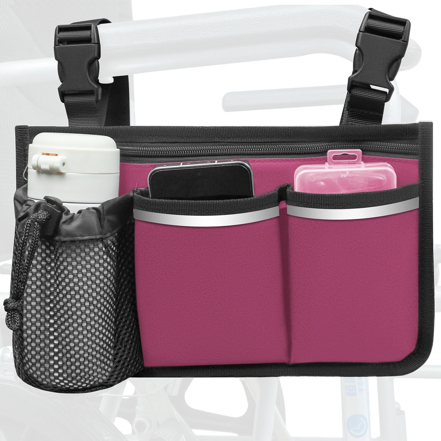 Wheelchair Bag, Walker Bag, Wheelchair Side Bag, Armrest Organizer ...