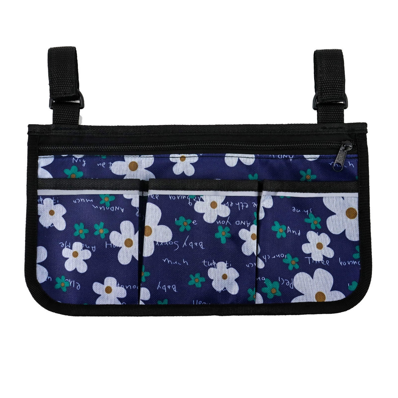 Wheelchair Bag with Pockets Reflective Strips Armrest Side Bag for ...