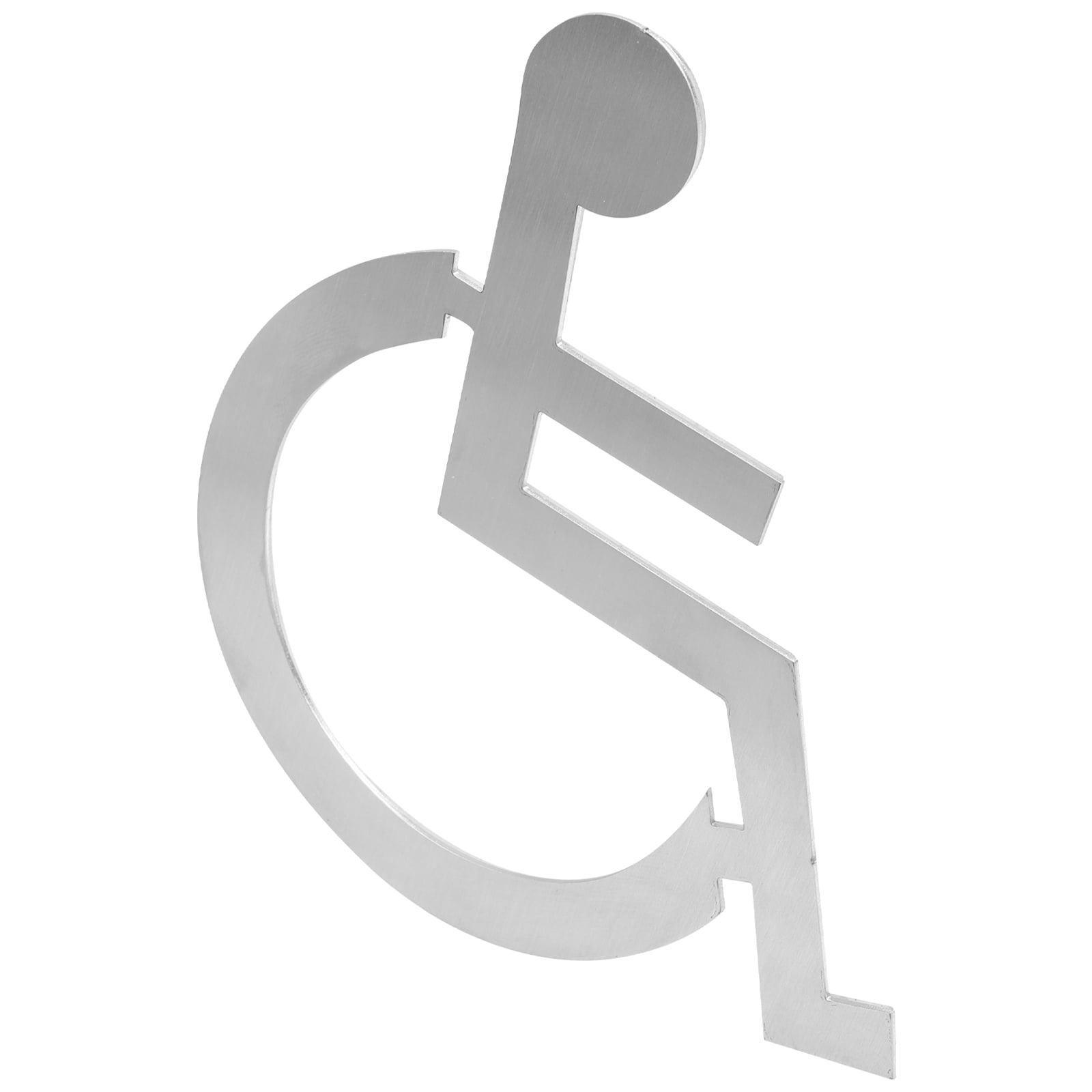Wheelchair Disabled Sign for Toilet Funny Bathroom Signs Office Silver ...