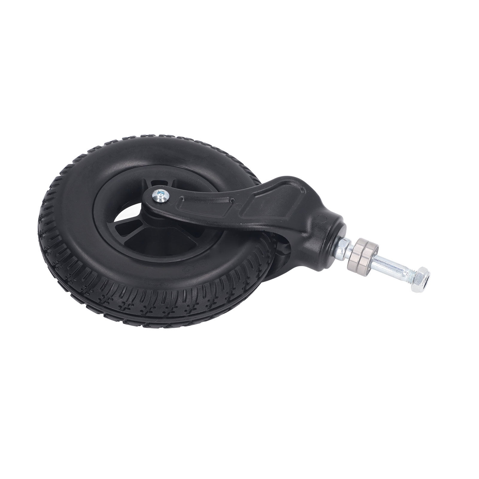 Wheelchair Front Caster 8 Inch Universal PU Hub Solid Wheel Rollator ...