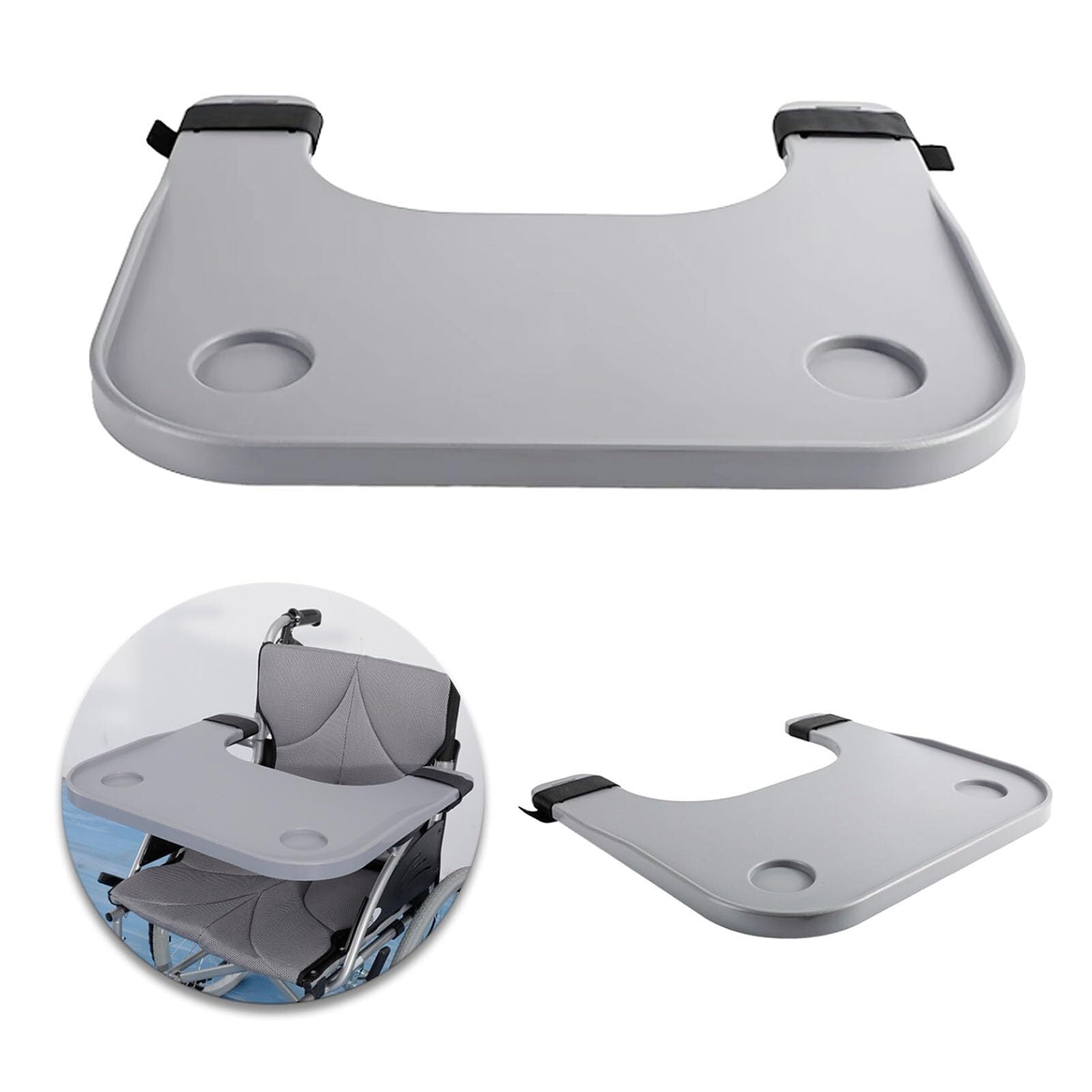 Wheelchair Lap Tray, Wheelchair Tray Table Removable Adult with Cup ...