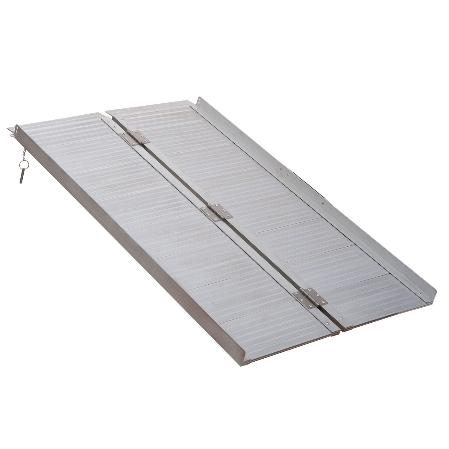 Wheelchair Ramp 4FT, Folding Aluminum Threshold Ramp with Non-Slip ...