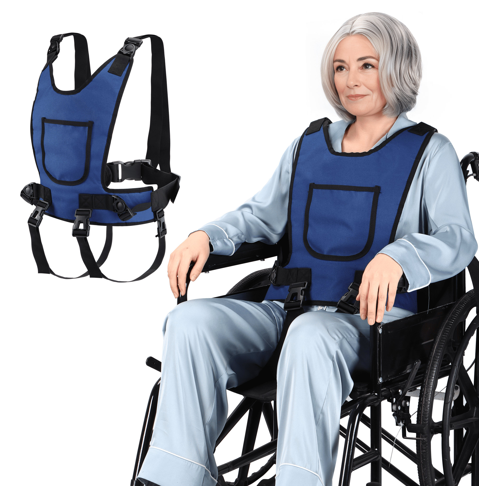 Wheelchair Seatbelt Safety Harness for Dementia Patients Falling Out ...