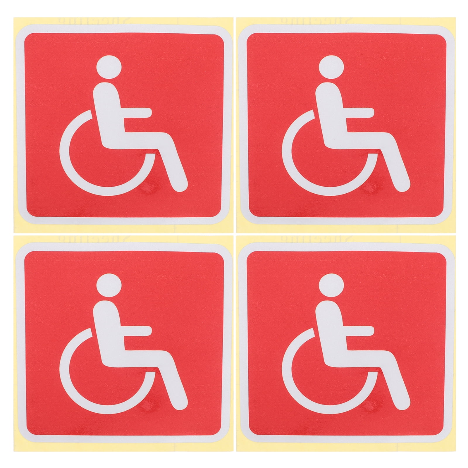 Wheelchair Symbol,4Pcs Handicap Stickers For Disabled People Wheelchair ...
