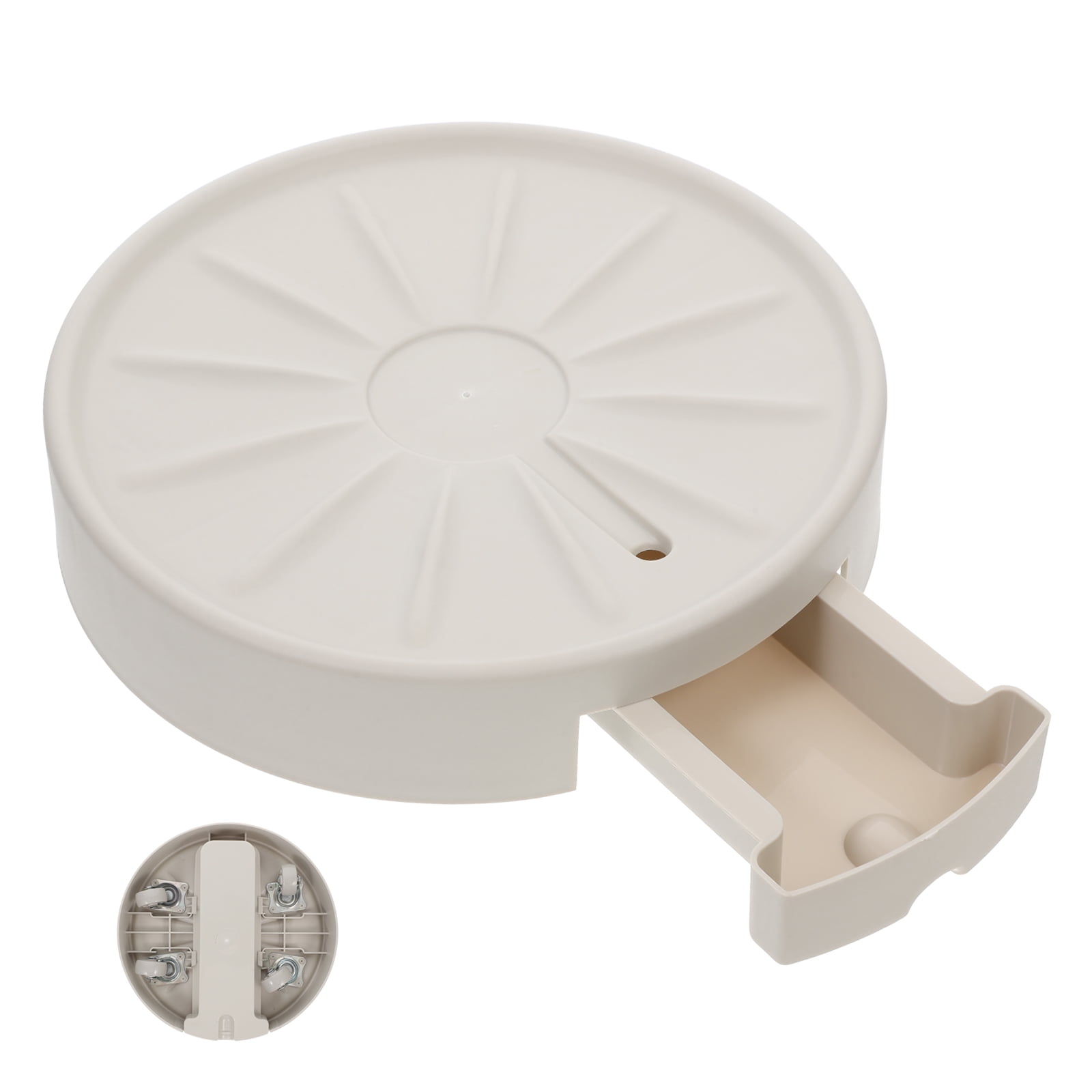 Wheeled Planter Tray Heavy Duty with Wheels Winch Base Outdoor Beige ...