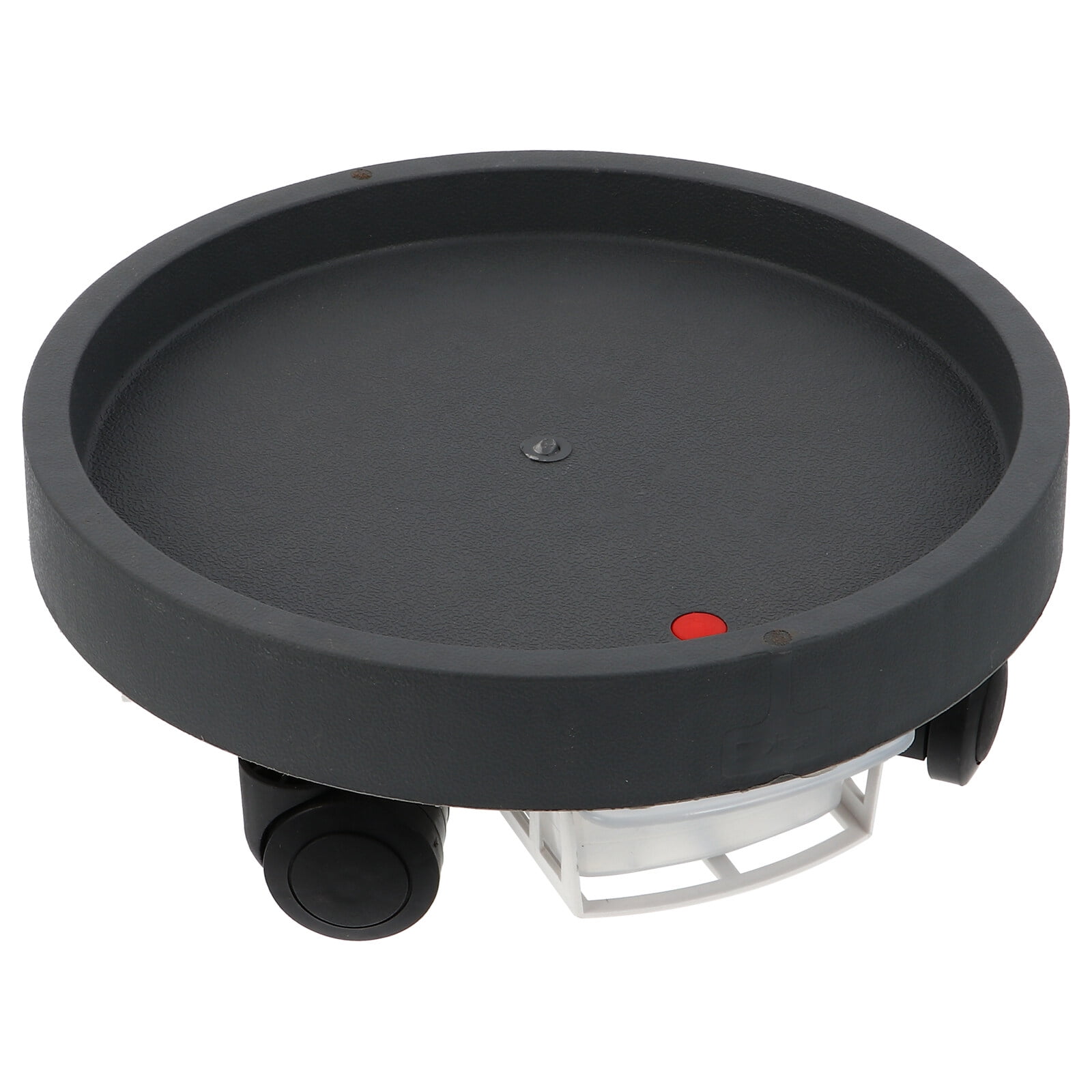 Wheeled Planter Tray Stand with Circular Wheels Flowerpot Trolley ...