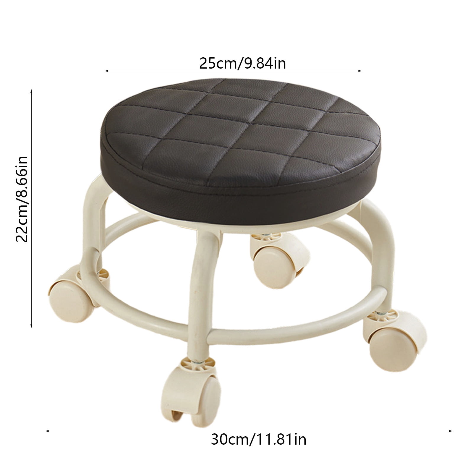 Wheeled Stool Low Roller Seat With 360 Degree Swivel Wheels Comfortable ...