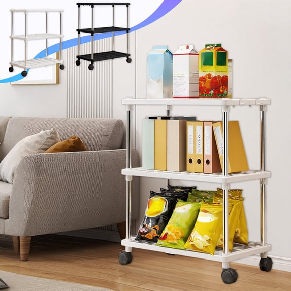 Wheeled Storage Shelf, For Kitchen, Pantry & Closet, Independent ...