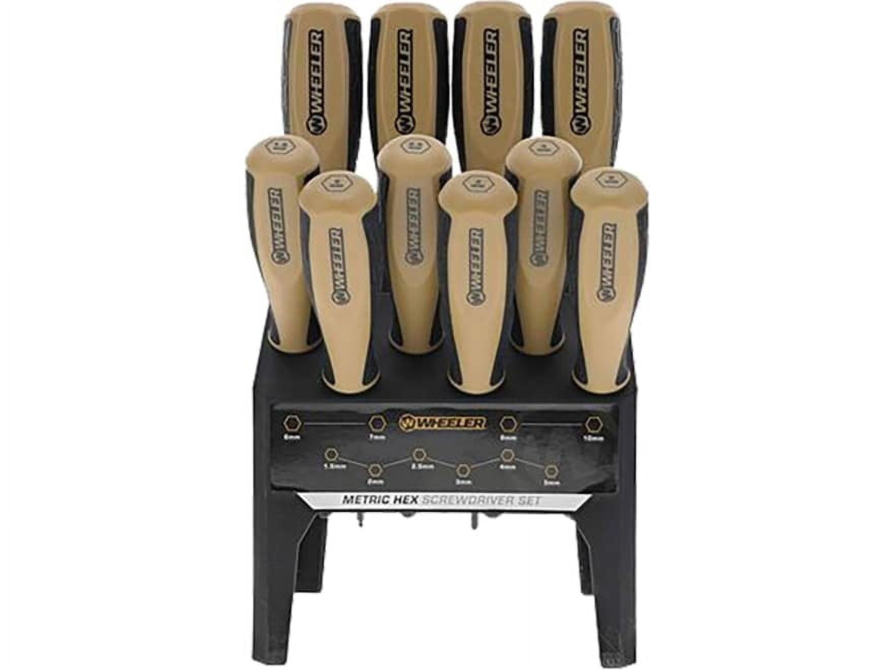 Wheeler 10 Piece Metric Hex Benchtop Screwdriver Set - Walmart.com