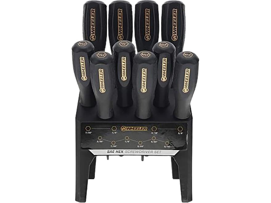 Wheeler 10 Piece SAE Hex Benchtop Screwdriver Set - Walmart.com