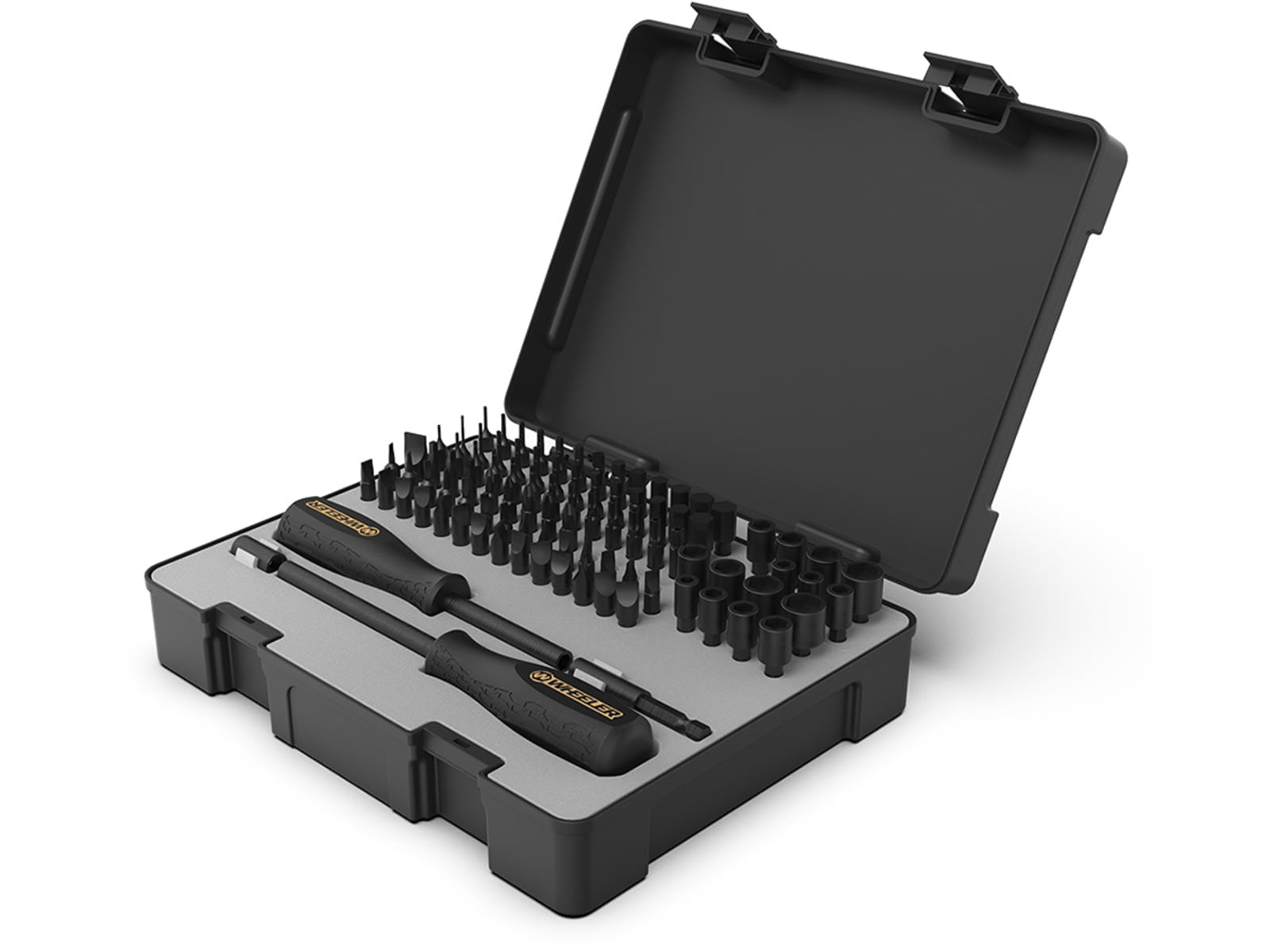 Wheeler 4001003 Professional Screwdriver Set Black 100 Pieces - Walmart.com