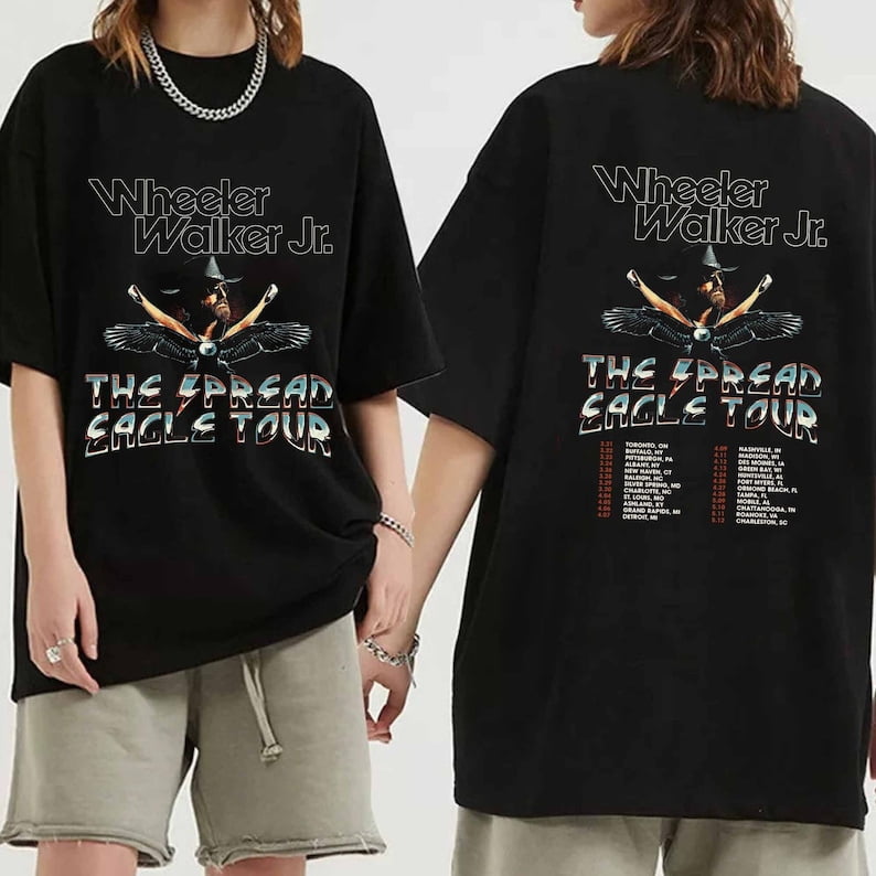 Wheeler Walker Jr The Spread Eagle Tour 2024 Shirt Wheeler Walker