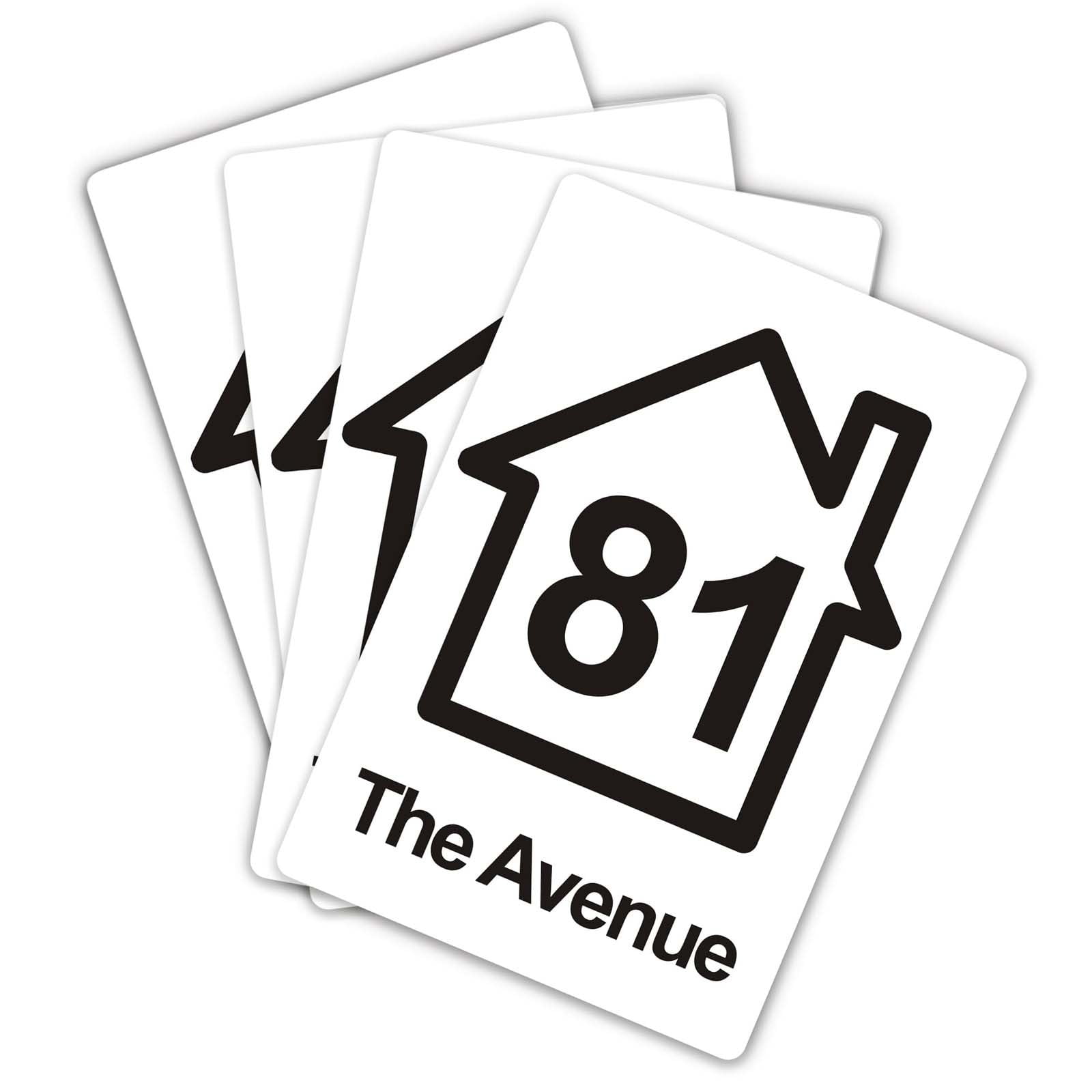 Wheelie Bin Stickers, Ongmies 4 X Wheelie Stickers Numbers for Wheelies ...