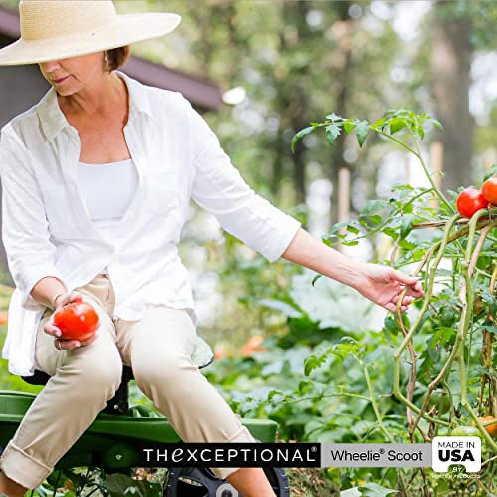 Wheelie Easy-Up | Wheeled Garden Stool with Handles Relieve Pain ...