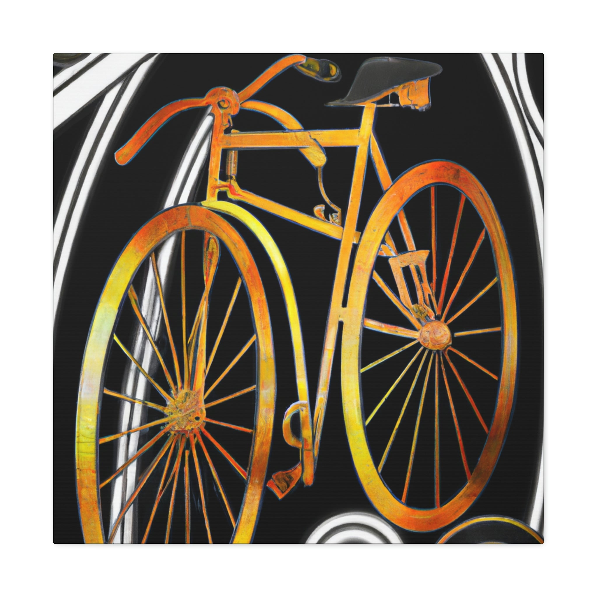 "Wheeling Art Deco Bike" - Canvas - Walmart.com