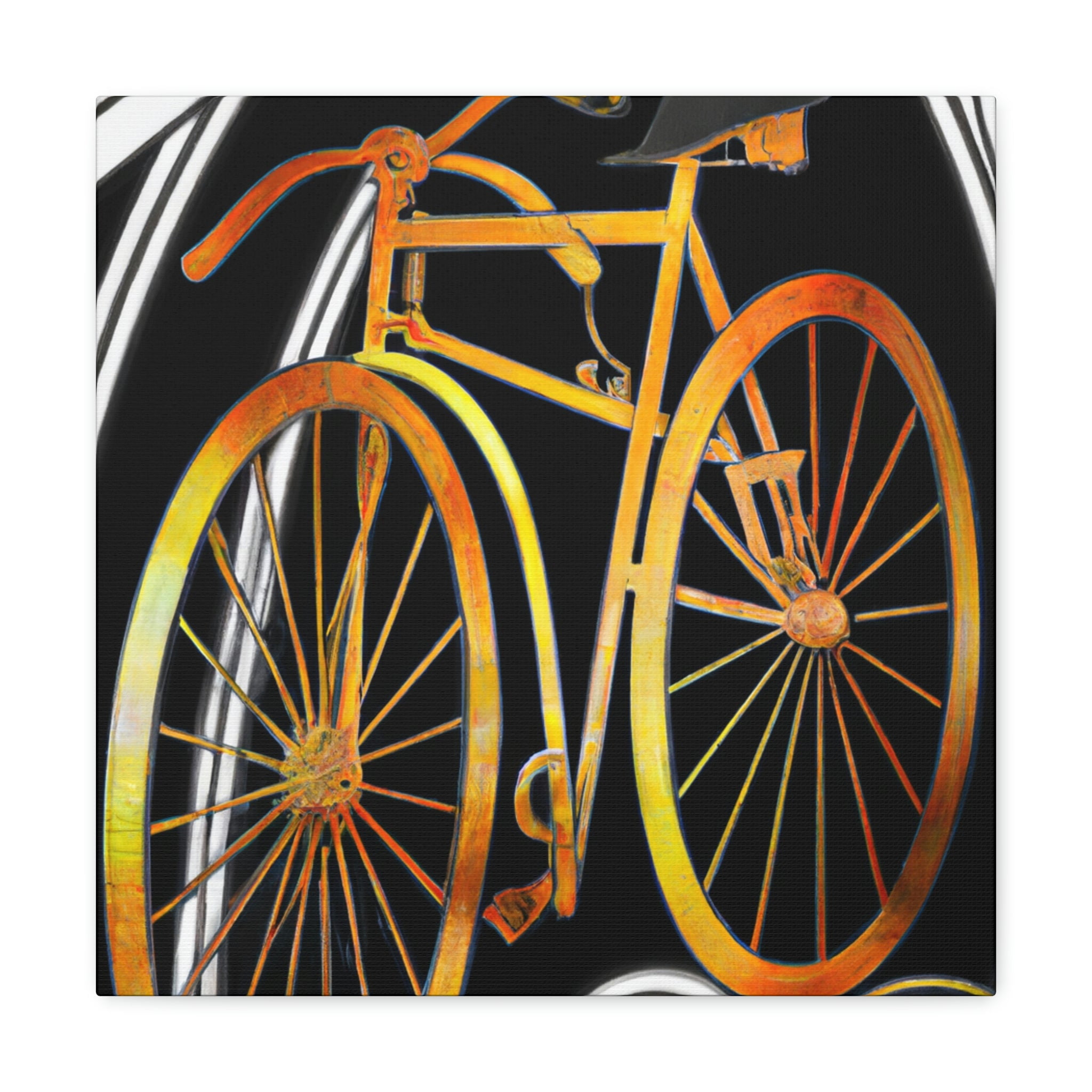 "Wheeling Art Deco Bike" - Canvas - Walmart.com