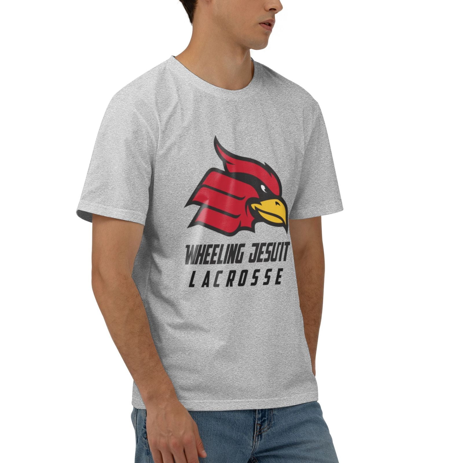 Wheeling University Logo Men'S 170g Combed Cotton Short Sleeve T-Shirt ...