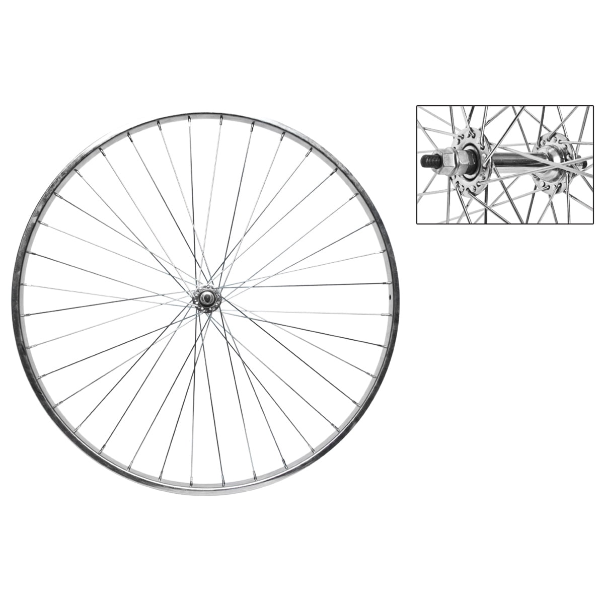 Wheelmaster Steel 26x1-3/8" Front Wheel 36h WM SB-1000 Hub BO 5/16 14G ...
