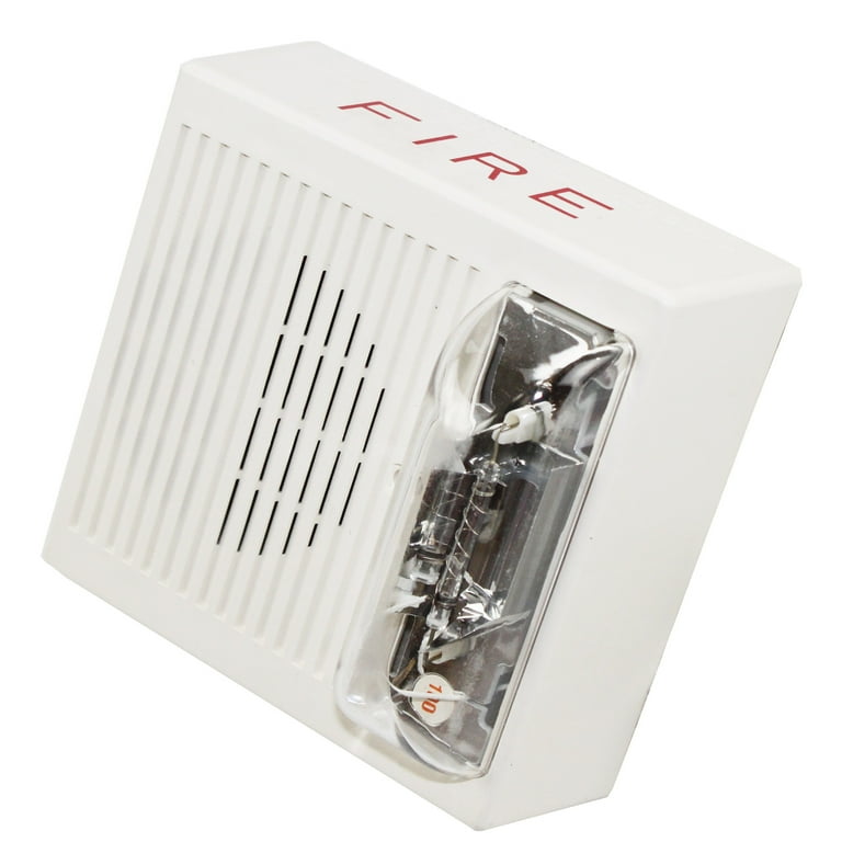White Fire Alarm Strobe