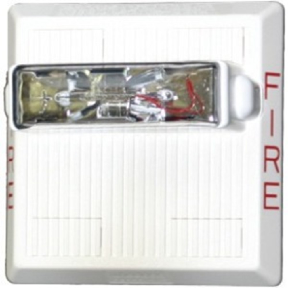 Wheelock Cooper HS4-24MCW-FR Multi-Candela Horn Strobe, Wall, 24-VDC ...