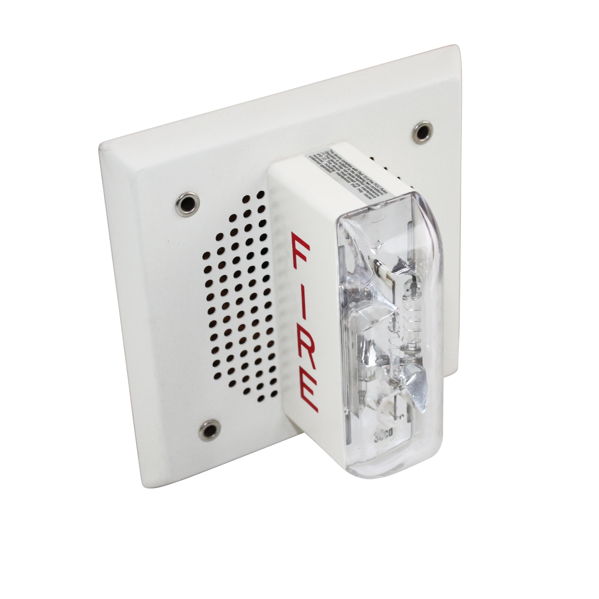Wheelock Et-1070-Ms-24-Vfw White 24Vdc Wall Fire Alarm Speaker Strobe ...