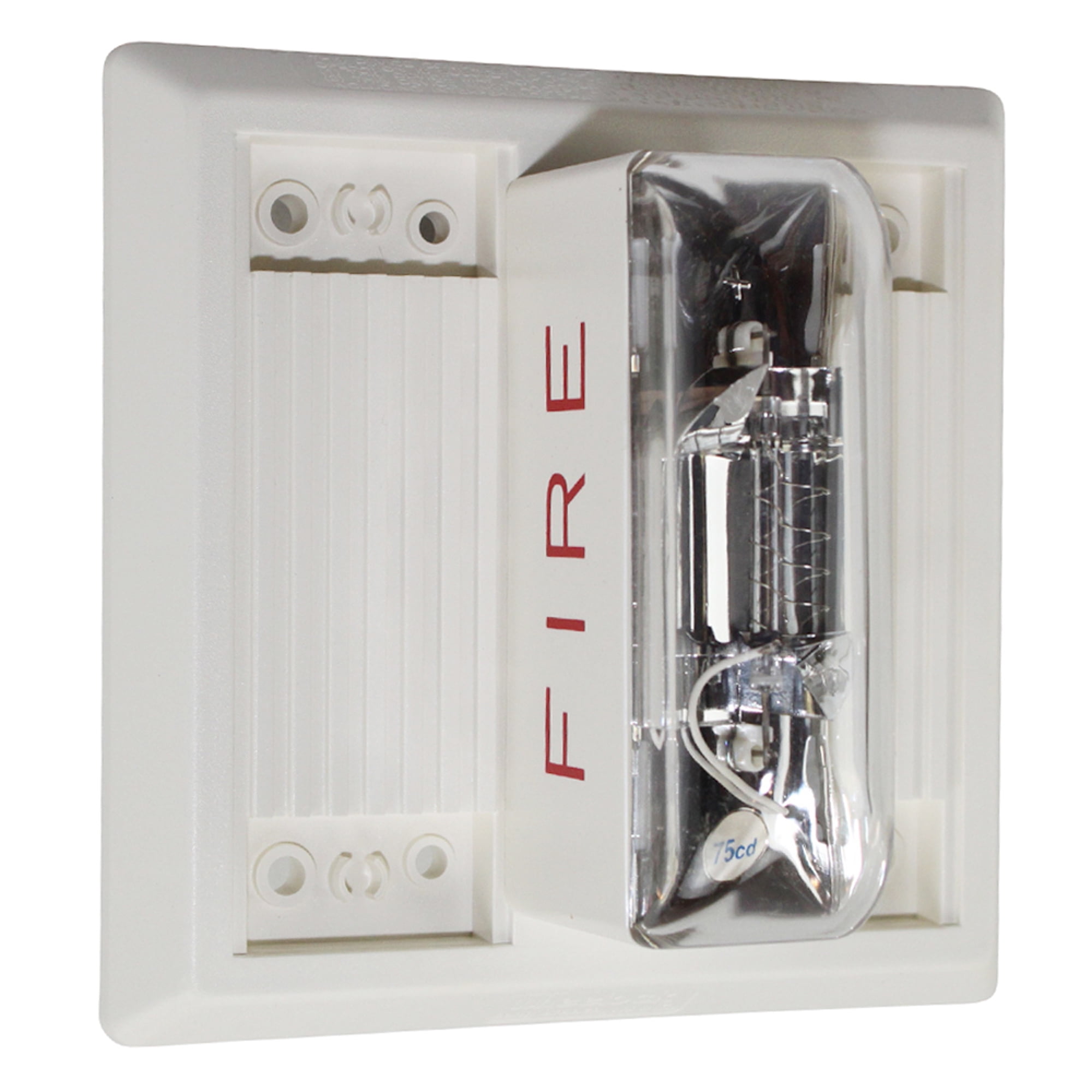Wheelock Multitone Fire Alarm 24Vdc With Strobe 75Cd + Speaker; White ...