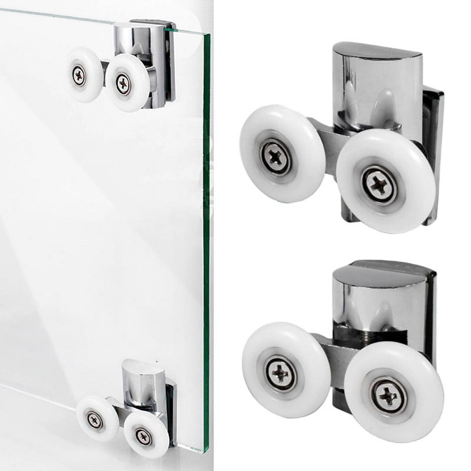 Wheels 23mm Top Bottom Bathroom Shower Door Rollers Runners Upper And ...