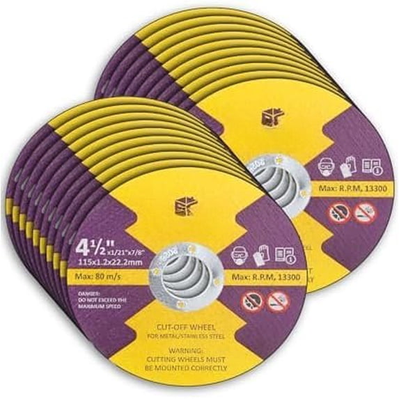 Wheels, 4 1/2' x 7/8', 20 Pack Cut Off Wheels for Angle - Walmart.com