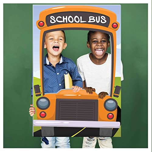 Wheels on the Bus Frame, Magic School Bus Photo Booth, Back To School ...