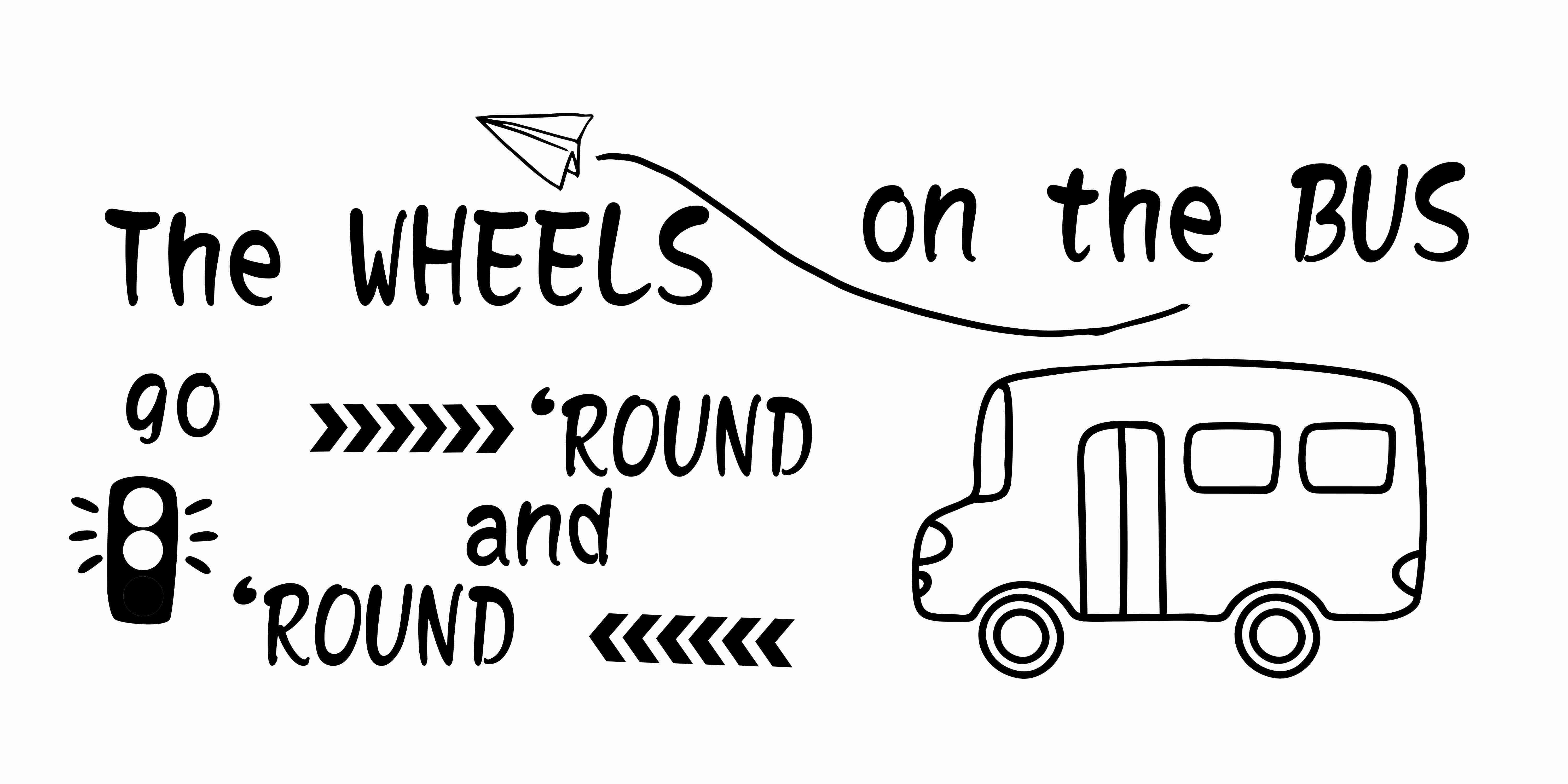 The Wheels On The Bus Go Round and Round | Stick And Peel Nursery ...