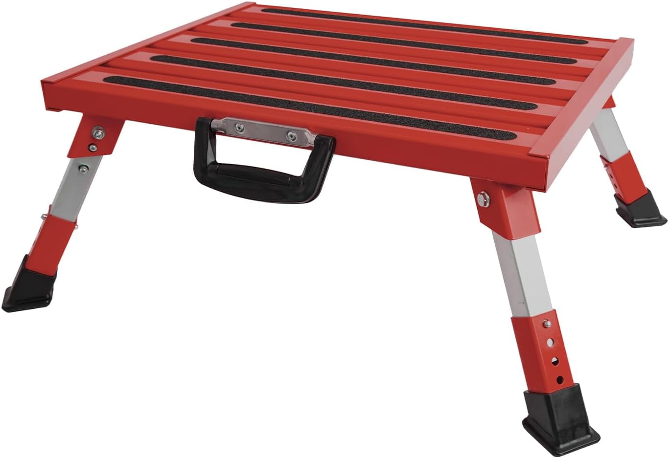 Wheels Foldable RV Steps Portable Steps 16.5" x 12.2" Anti-Slip and ...