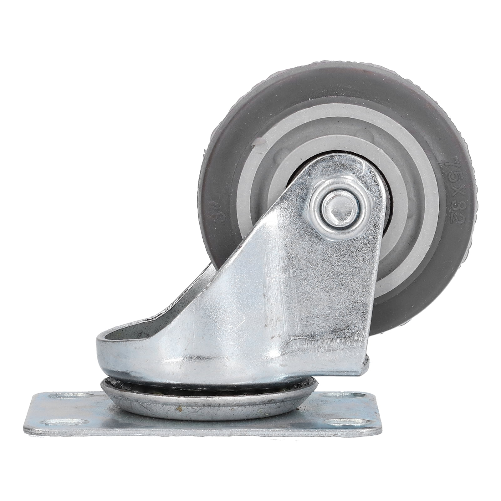 Wheels For Cart, 2-Bearing TPR Rubber Caster Wheels Caster Wheel For ...