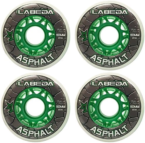 Wheels Inline Roller Hockey Gripper Asphalt Outdoor White 76mm 83A x4 ...
