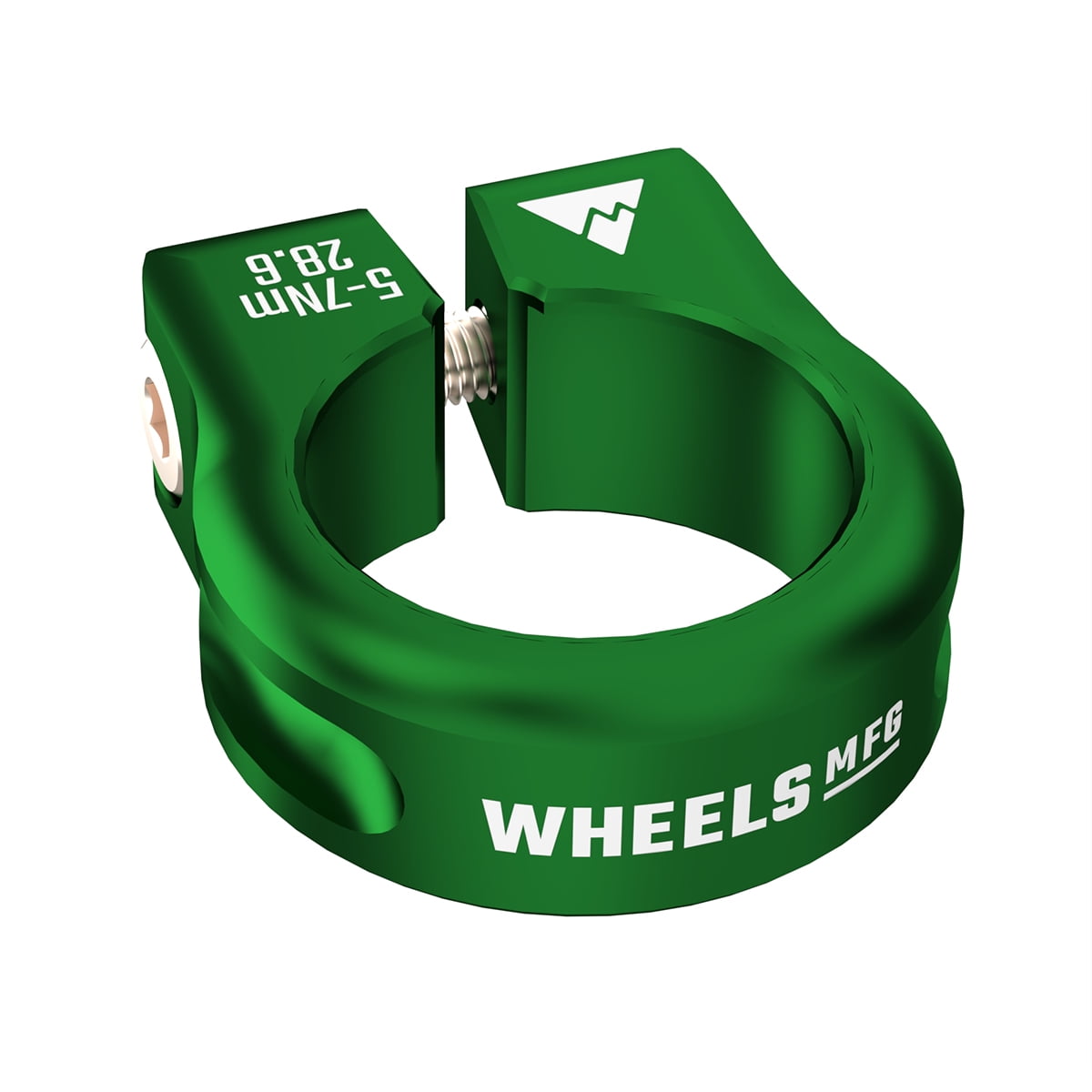 Wheels Mfg Bolt-On Seatpost Collar, 28.6mm, Green - Walmart.com