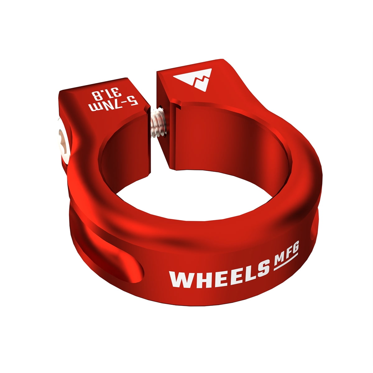 Wheels Mfg Bolt-On Seatpost Collar, 31.8mm, Red - Walmart.com