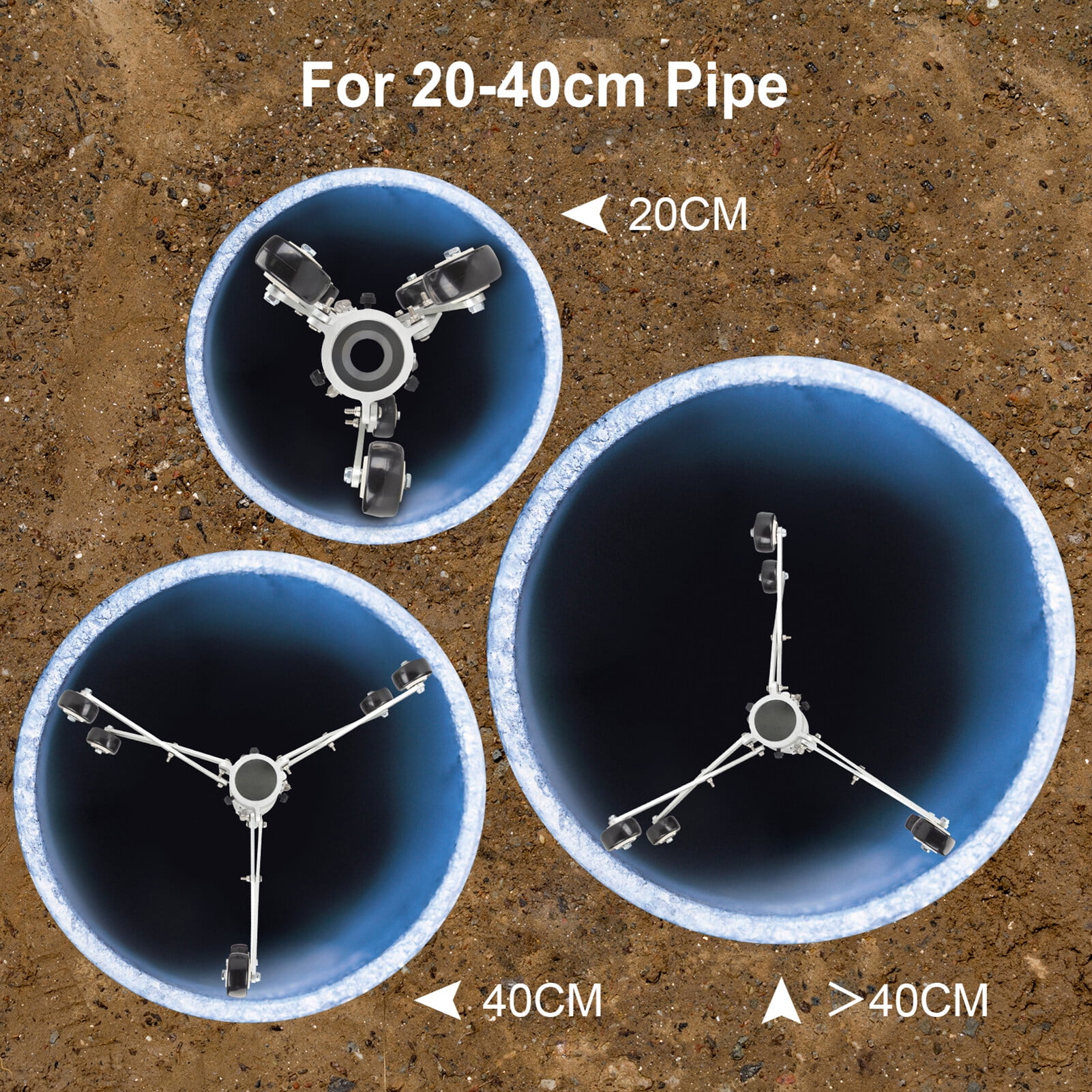 Wheels,Pipeline Camera Pipelines / 50mm Drain Sewer Camera Wheels Drain ...