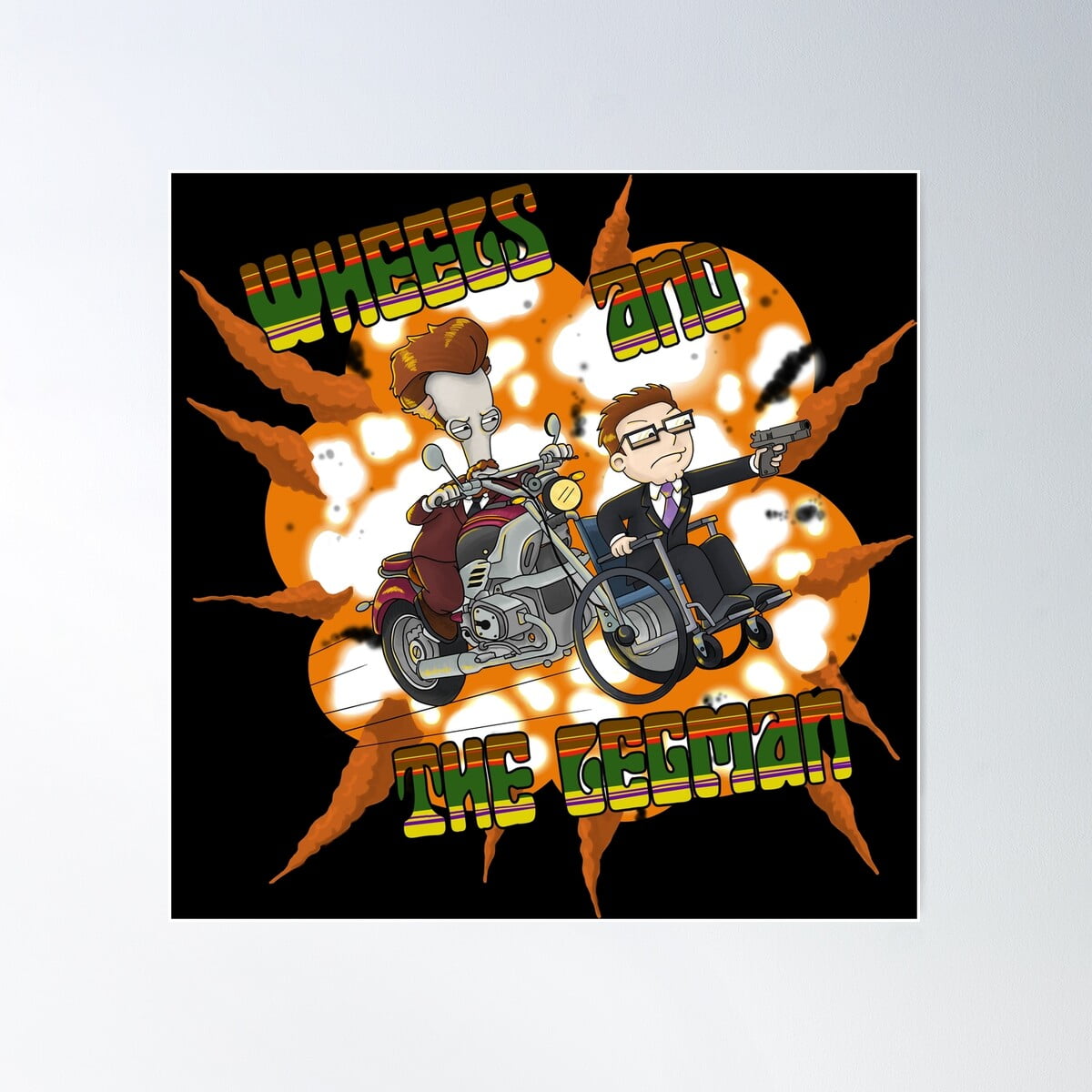 Wheels & The Legman - Steve Smith & Roger The Alien American Dad Poster ...