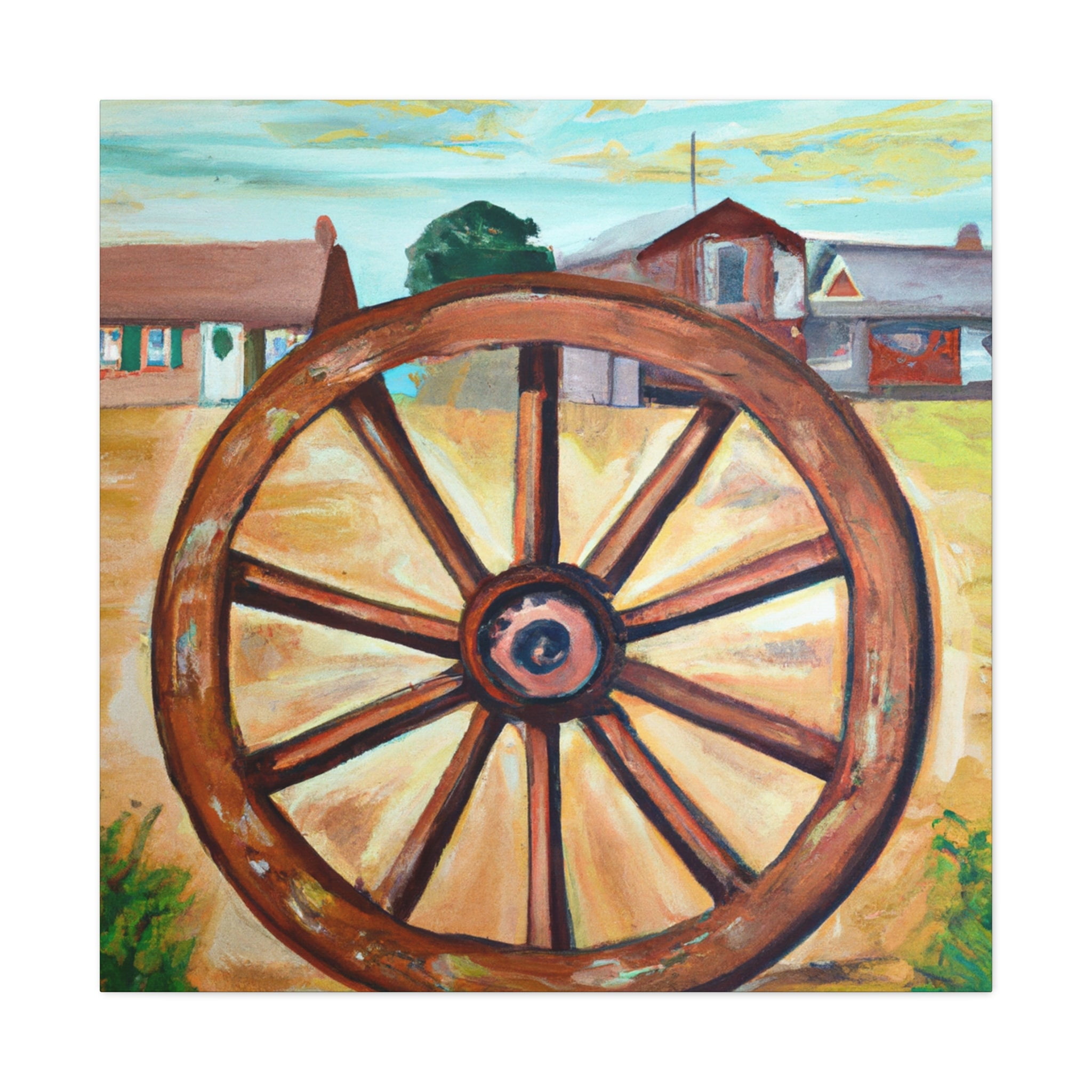 "Wheels of Progress Rolling" - Canvas - Walmart.com