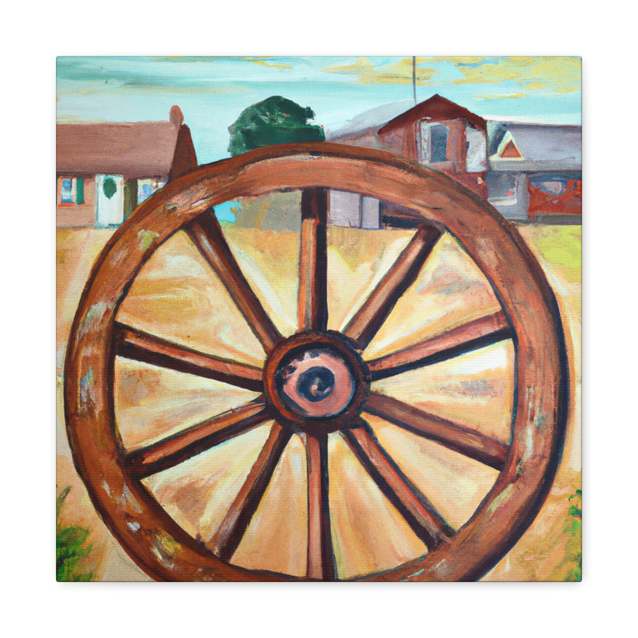 "Wheels of Progress Rolling" - Canvas - Walmart.com