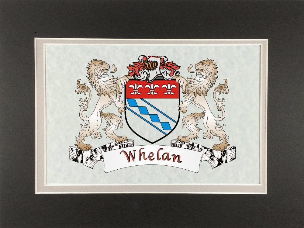 Whelan Irish Coat of Arms Print - Frameable 9" x 12" - Walmart.com