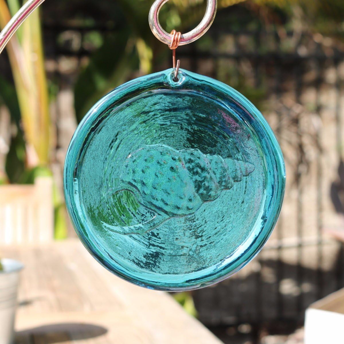 Whelk Sea Shell Suncatcher in Aqua from Our Beach Collection - A ...