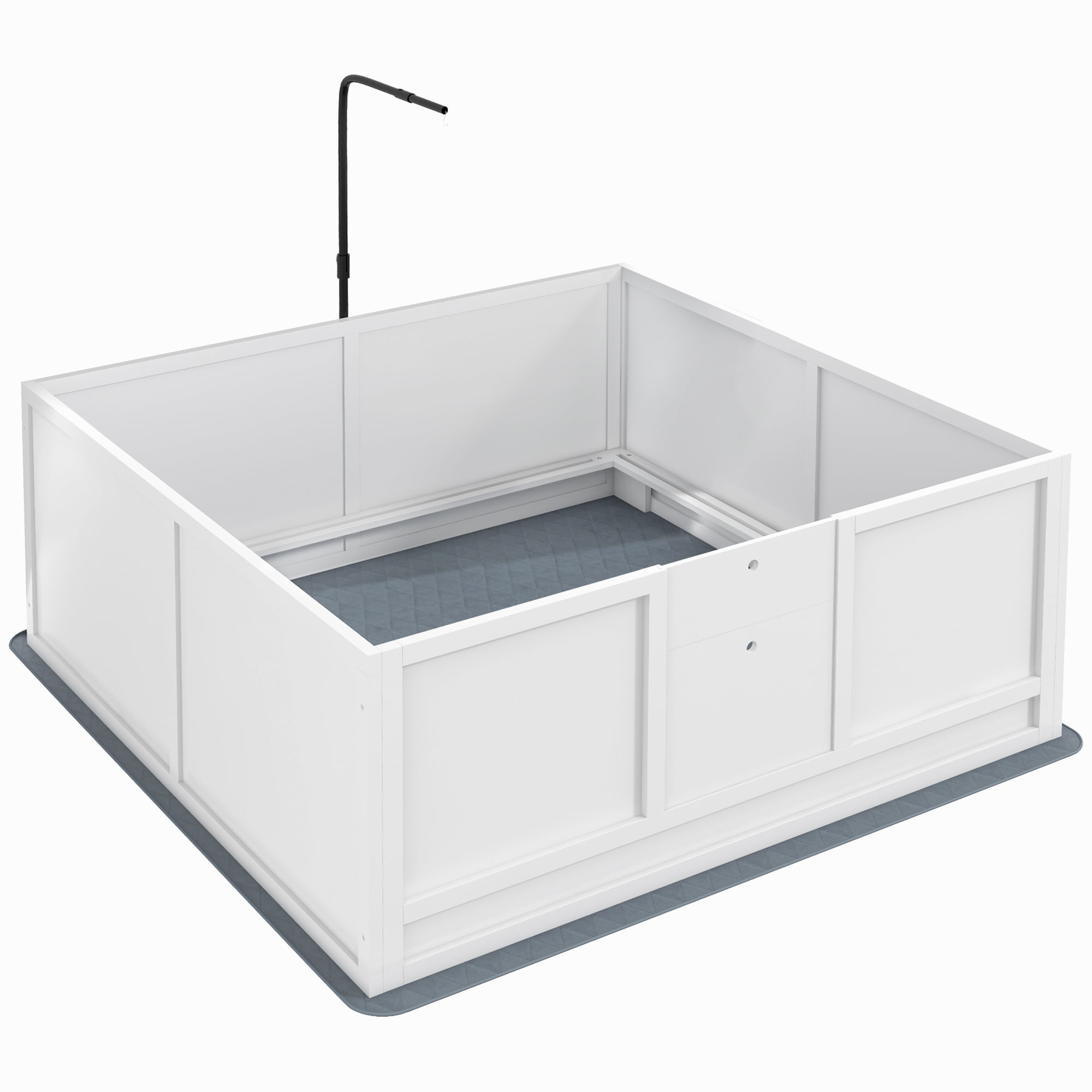 Whelping Box for Dogs with Retractable Light Stand, Birth Dog Whelping ...